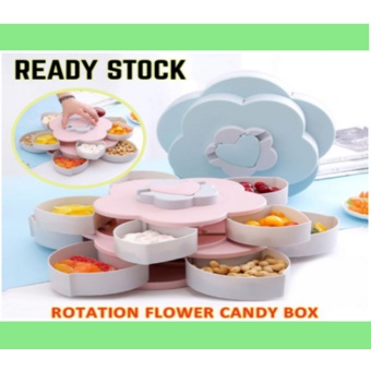 Kotak Gula-gula Bunga Boleh Diputar | Bekas Biskut Kuih Raya dan Buah ...