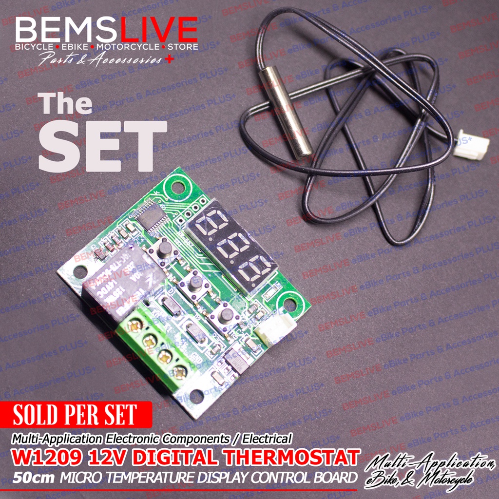 50cm W1209 12V Micro Temperature Display & Control Board Digital ...