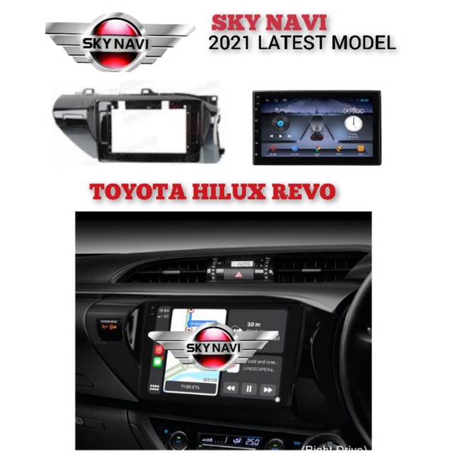TOYOTA HILUX REVO SKY NAVI T3L HIGH SPEC ANDROID PLAYER | Shopee Malaysia