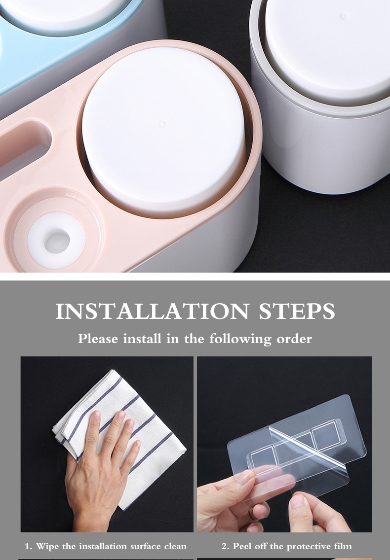 LODER ECOCO Toothbrush Holder Auto Squeezing Toothpaste Dispenser Wall ...