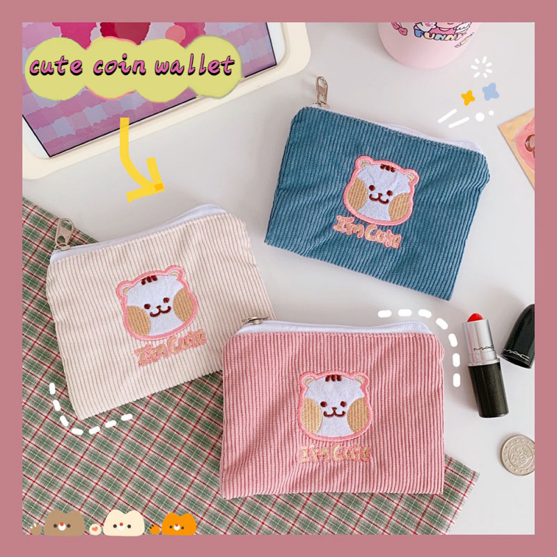 YoYo Coin Wallet Cartoon Embroidery Mini Protable Fashion Student Cat ...