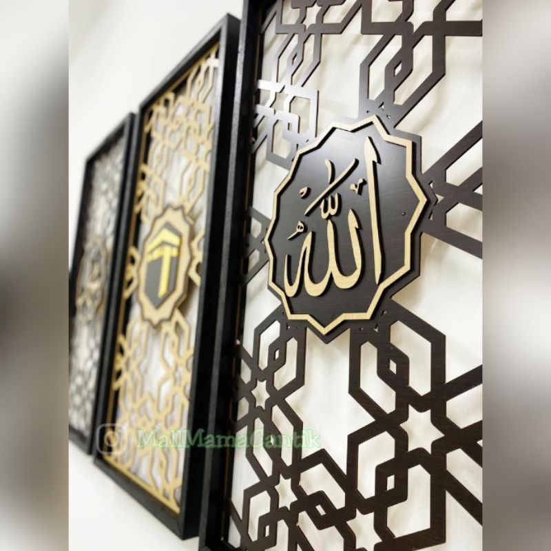 🧡3D WALL DECO ART🧡HIASAN DINDING MENARIK|FRAME KAYU MODERN KONTEMPORARI ...