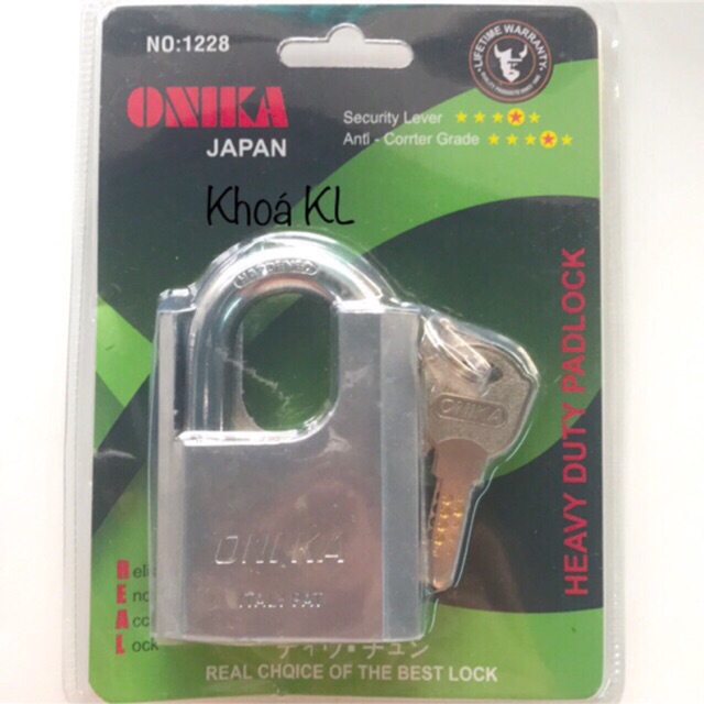 Genuine ONIKA 6-inch anti-cut lock that locks the key lever | Shopee ...