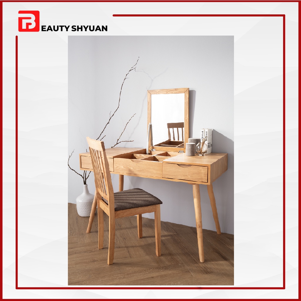 NORDIC Table Makeup Table Drawer Meja Make Up Table Dressing Table With ...
