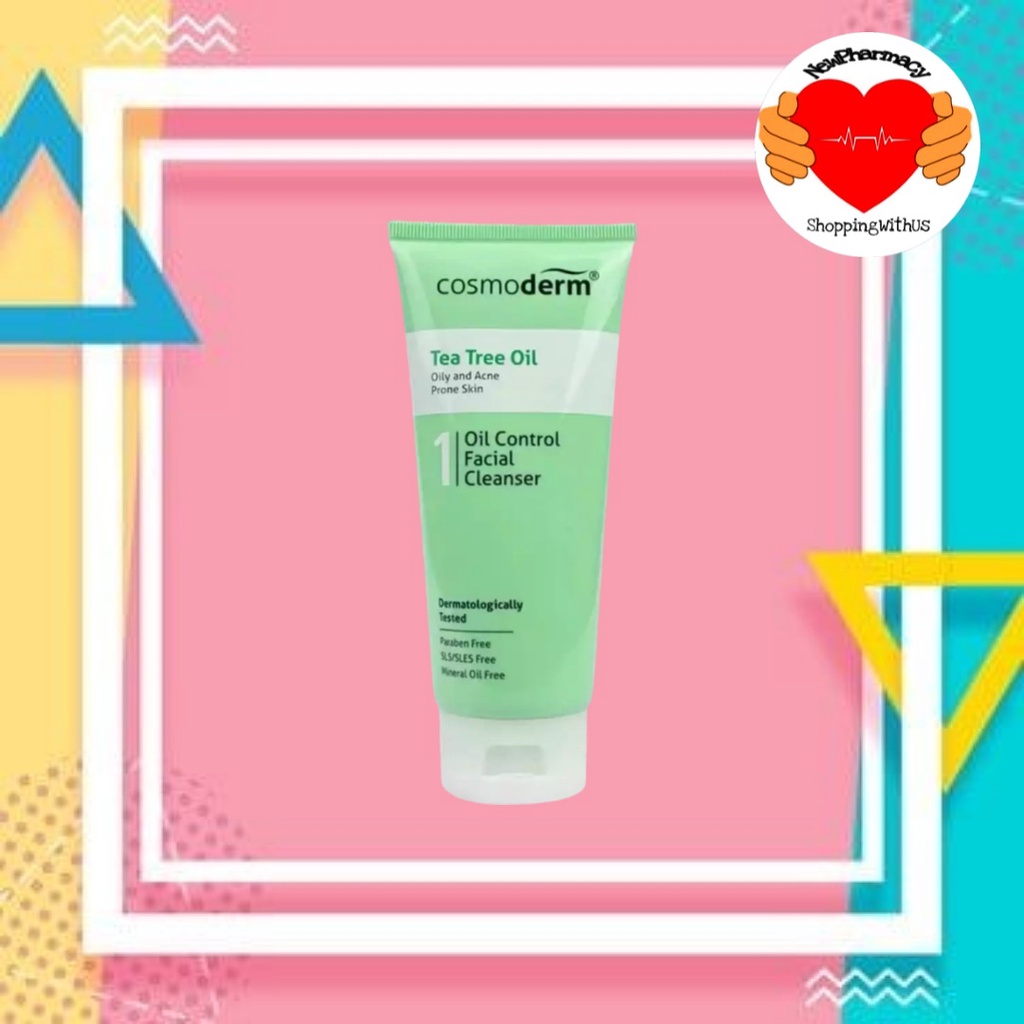 Cosmoderm Tea Tree Oil Control Facial Cleanser (1) 125ml (Exp-07/2027 ...