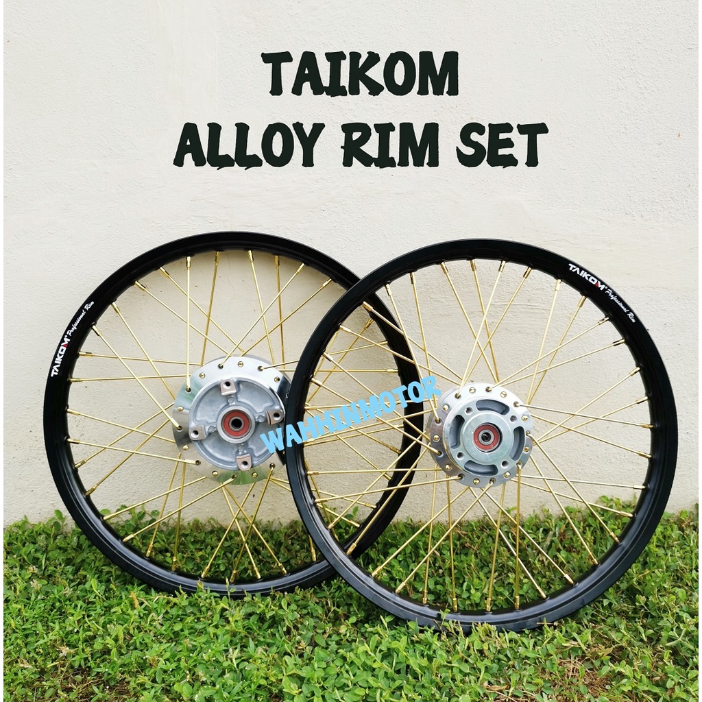 [ TAIKOM ] ALLOY RIM SET Y15ZR LC135 Y125Z SRL LC135 4S RXZ WAVE125 ...