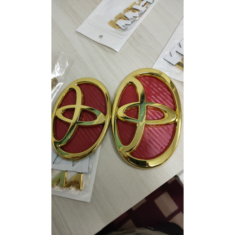 emblem toyota vios background merah carbon | Shopee Malaysia