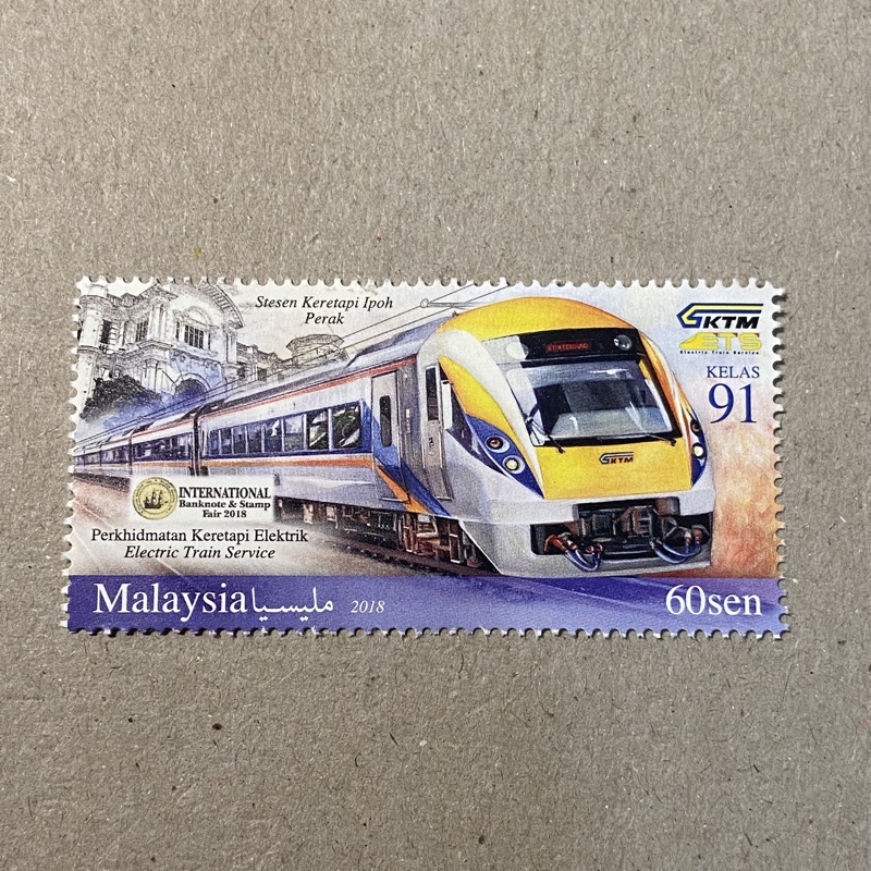 Postage stamp - Electric Train Service (ETS) stamp , for mail postcards ...