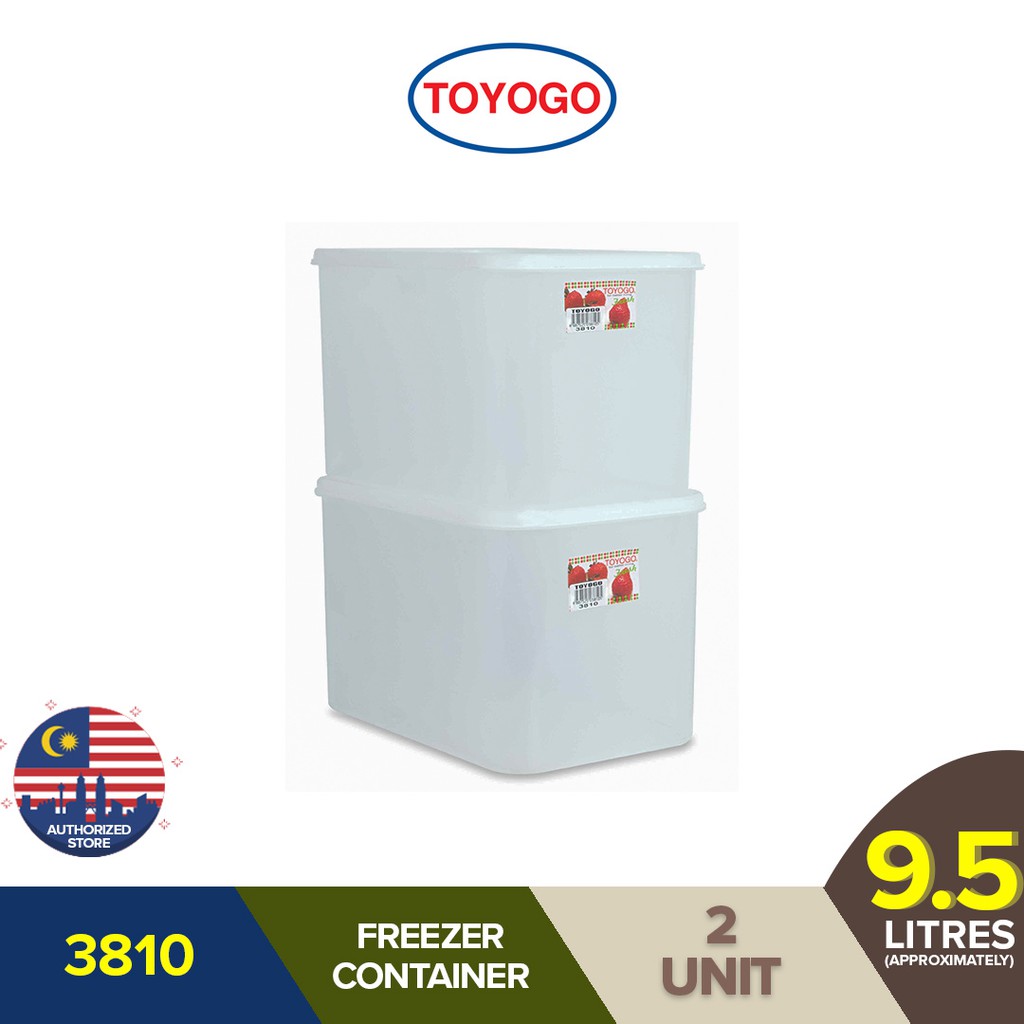 TOYOGO Freezer Food Container 3810 (9L) [4 units] | Shopee Malaysia