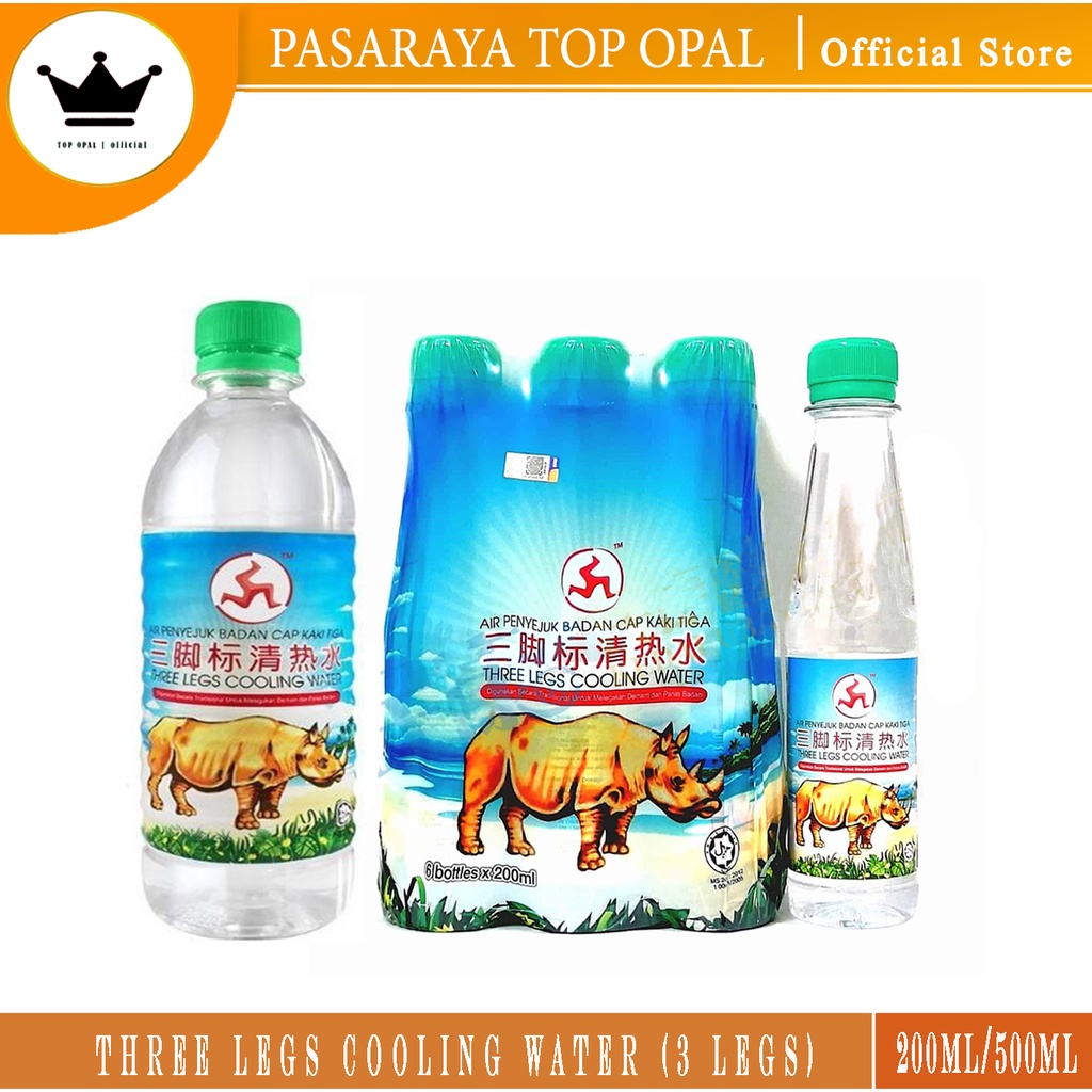 THREE LEGS COOLING WATER 三脚标清热水(3 LEGS) 200ML / 500ML /200MLX6 | Shopee ...