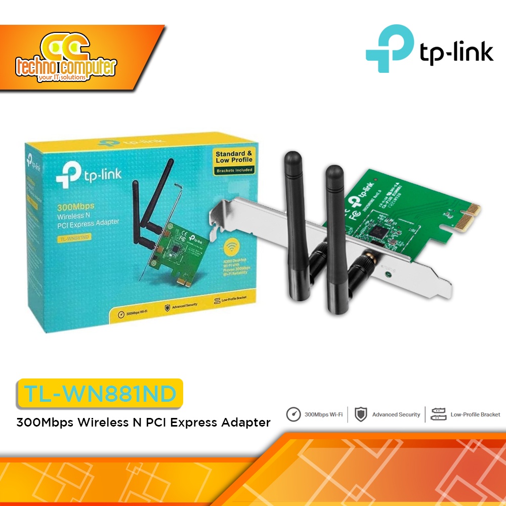 TP-LINK TL-WN881ND 300Mbps Wireless N PCI Express Adapter | Shopee Malaysia