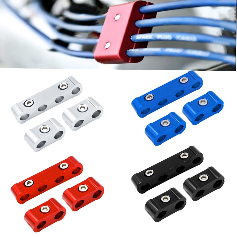 3PCS Car Spark Plug Electrical Wire Clamp Separator Line Ignition Cable ...