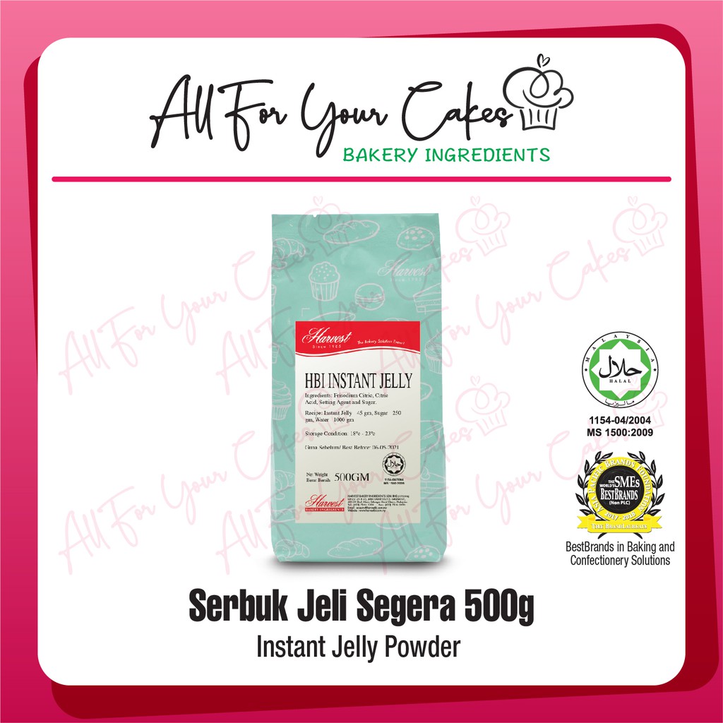 HALAL Instant Jelly 500 GM - smooth and clear Jelly texture. | Shopee ...