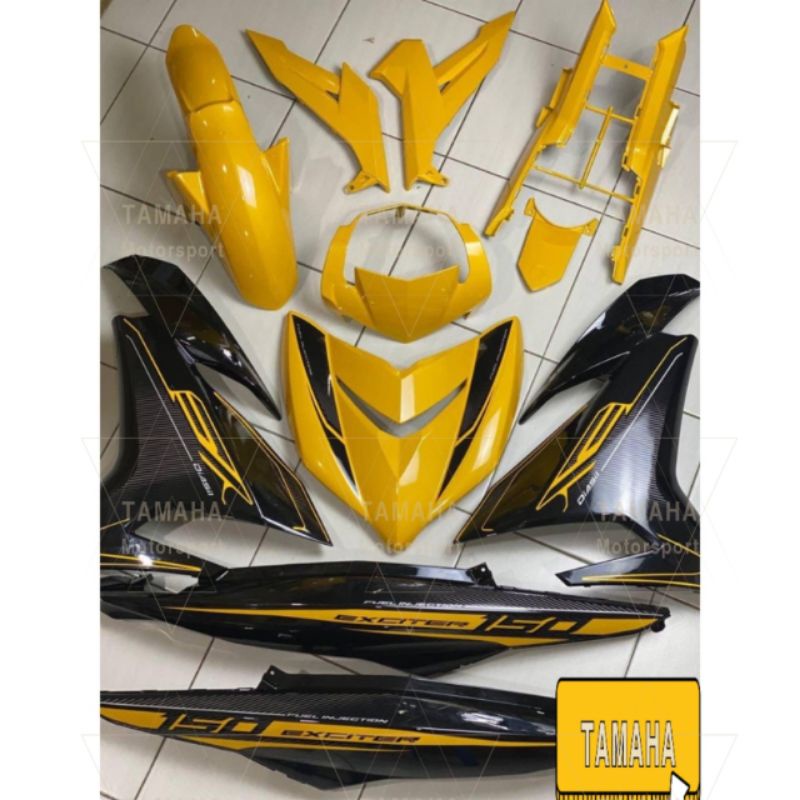 Yamaha Y15 Y15zr V1 V2 2017 Exciter Rc yellow cover set free emblem(×4) | Shopee Malaysia