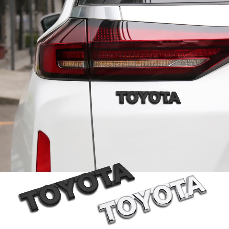 3D Metal Car TOYOTA Badge Stickers Body Emblem Decals for Camry Land ...