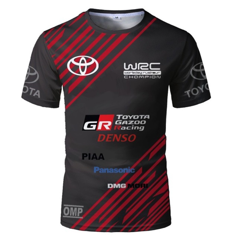 WRC Toyota T-Shirts Racing Car Rally 3D Print Streetwear Men Women ...