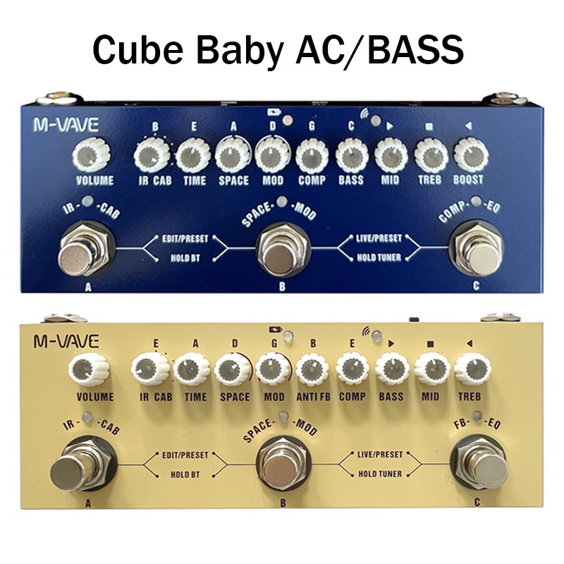M-VAVE Cube BABY Multi Effects Pedal Delay Chorus Phaser Effect Reverb ...