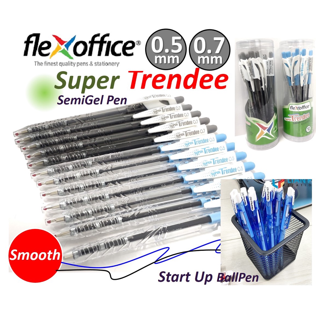 Flexoffice Surf / Super Trendee Gel Pen Ball Pen Retractable 0.5mm / 0 ...