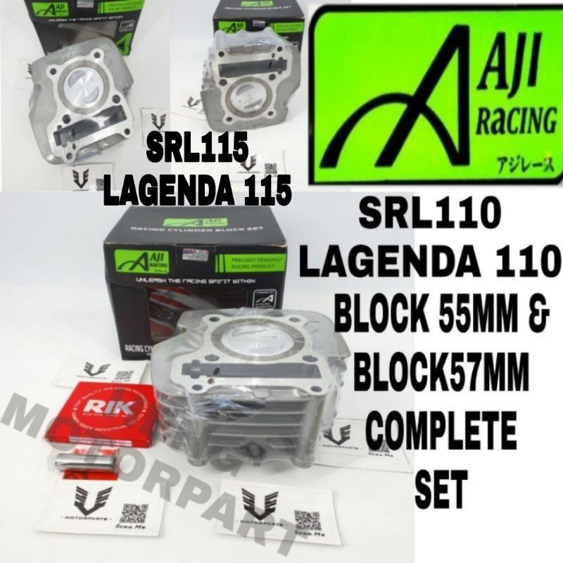 AJI RACING 55MM/57MM BLOCK WAVE125/LAGENDA 110/SRL115 110 /KRISS ...