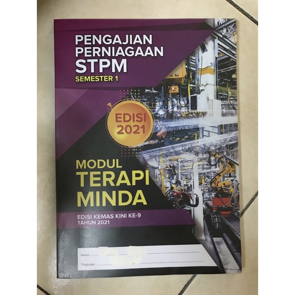 STPM PENGAJIAN PERNIAGAAN SEMESTER 1 EDISI 2021 MODUL TERAPI MINDA EDISI KE-9 | Shopee Malaysia