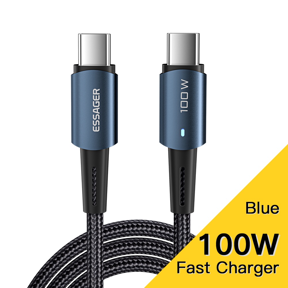 Essager Type-C Fast Charge Cable PD100W 60W for Xiaomi Samsung Phone Android Fast Charge Cable ...