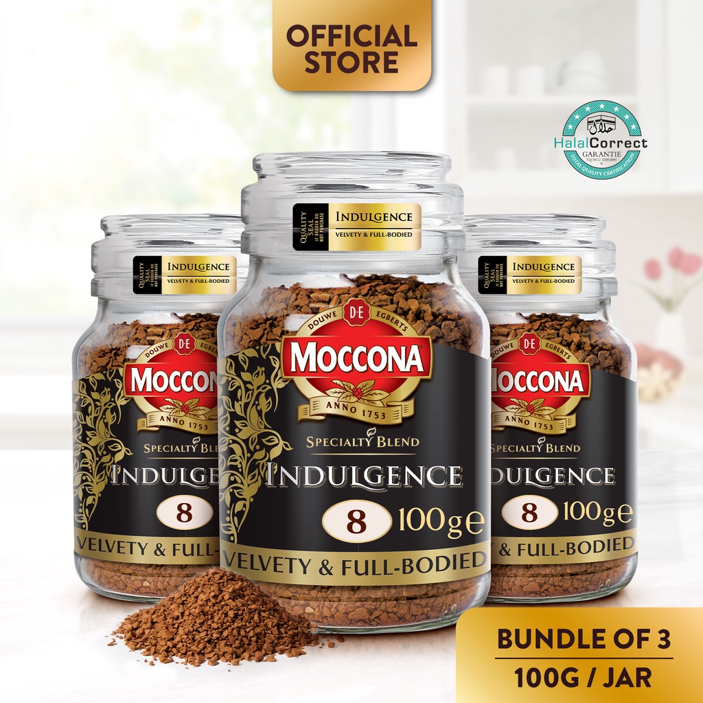 (Bundle of 3) Moccona Classic Freeze Dried Instant Coffee, 95/100g ...