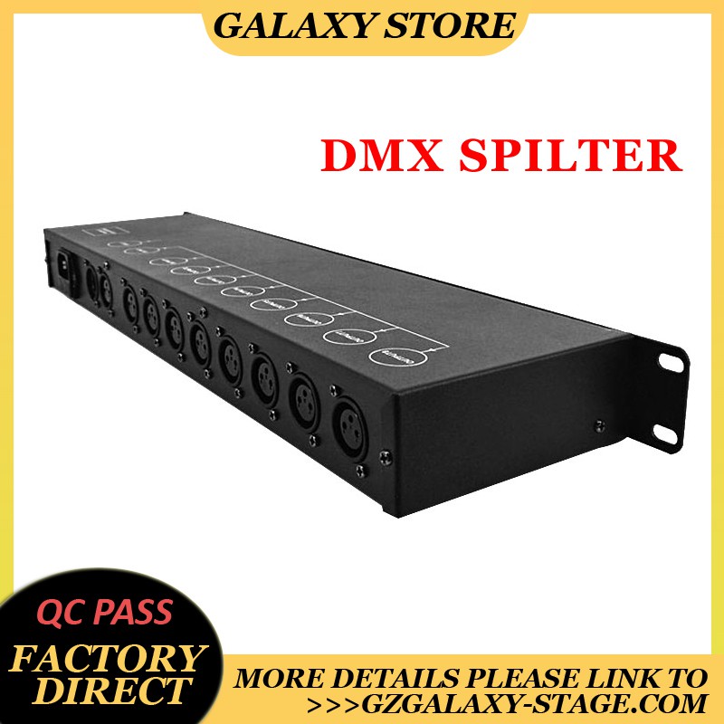 🔥GALAXY🔥Controller DMX512 Splitter Light Signal Amplifier 8 Way DMX ...