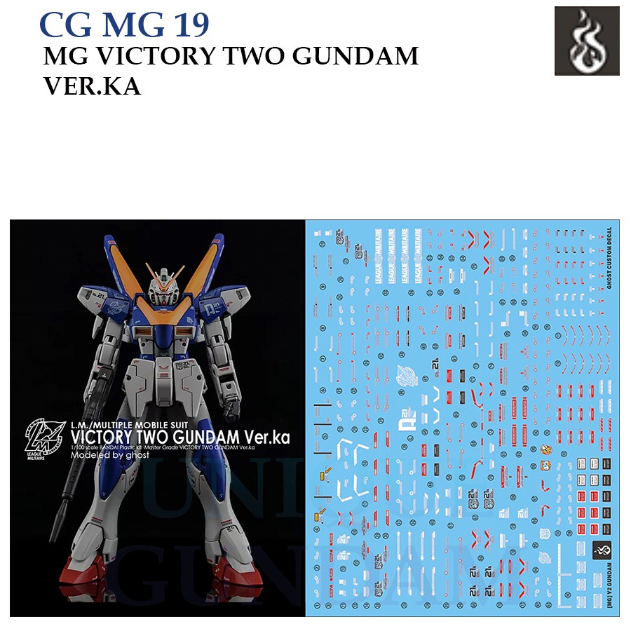 [ COPY GHOST] MG19 MG 1/100 VICTORY TWO GUNDAM VER.KA GUNDAM WATER ...