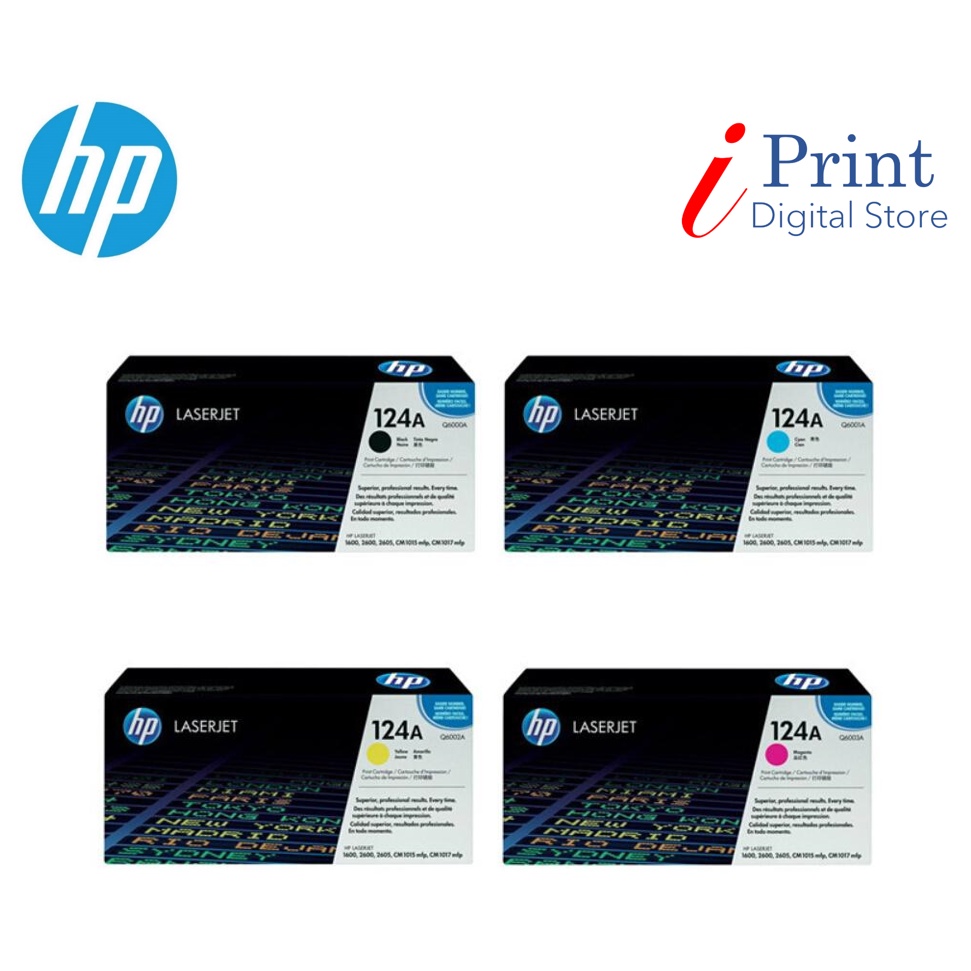 HP 124A - Q6000A, Q6001A, Q6002A, Q6003A - TONER CARTRIDGES 100% ...