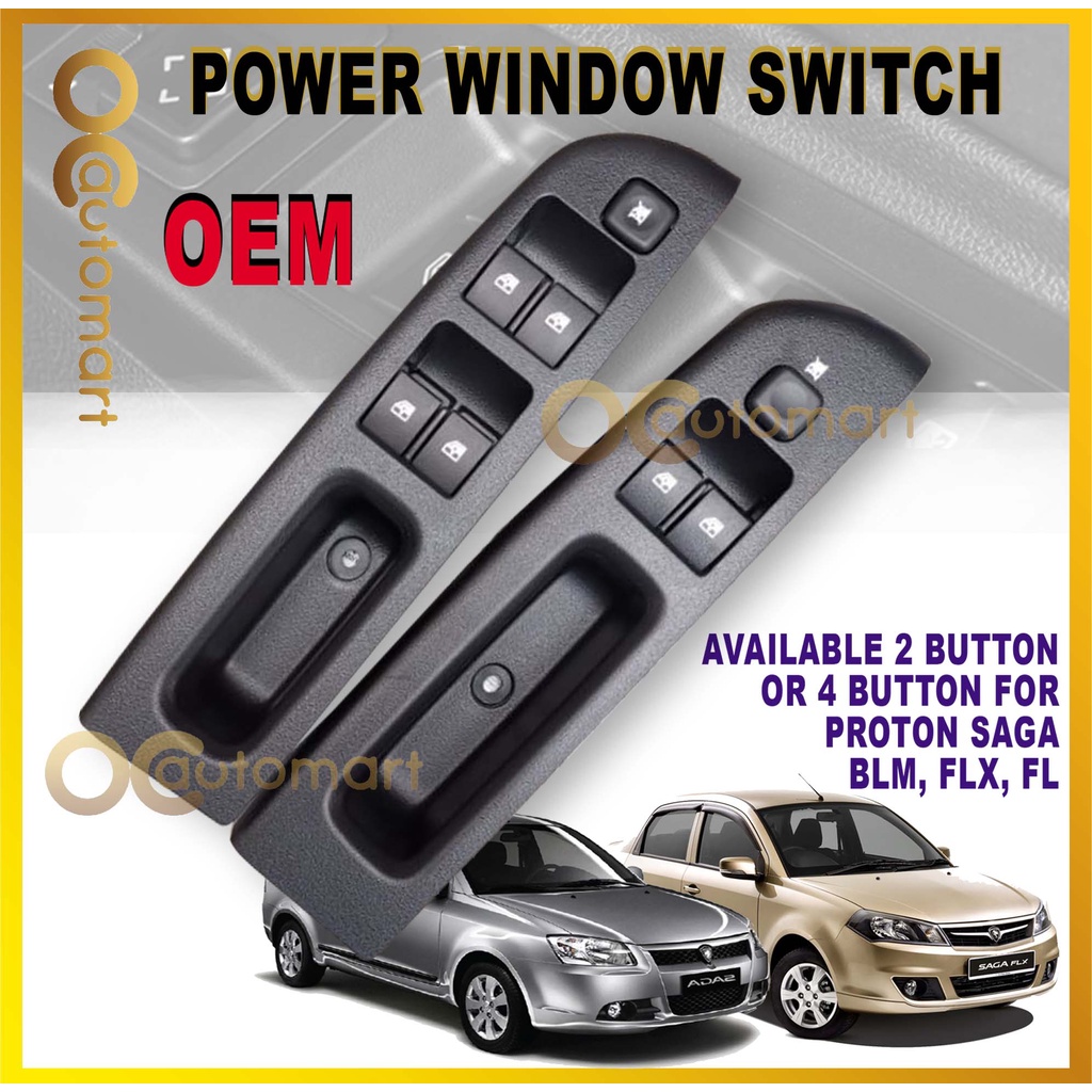 Power Window Main Switch 2 Door / 4 Door for Proton Saga BLM FL FLX ...