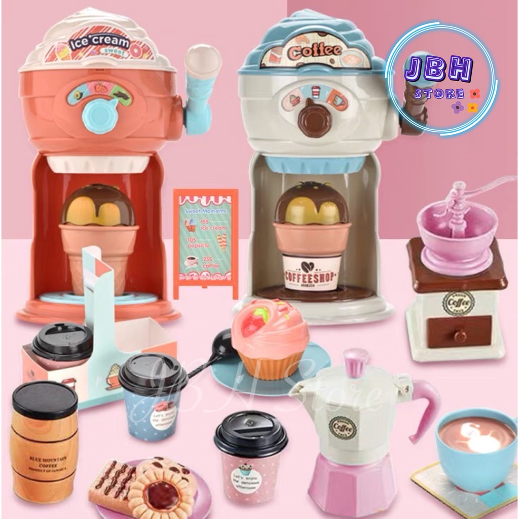 🔥READY STOCK🔥 JBH Kids Ice Cream Coffee Machine Toys Bakery Store ...