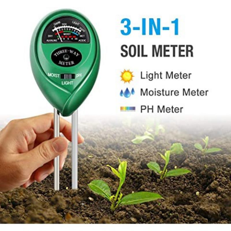 3 in 1 Soil pH Water Moisture Meter Gardening Detector Tester Tool 三合一 ...