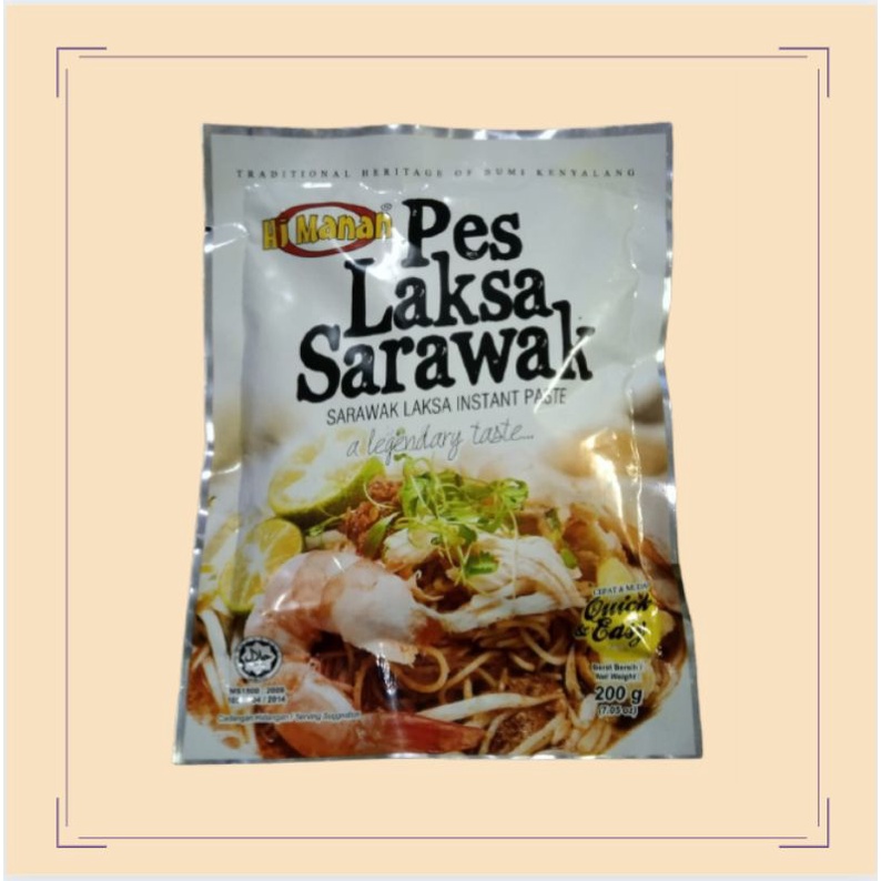 Pes Laksa Sarawak Haji Manan Laksa-Rempah Laksa Sarawak-Mudah | Shopee ...