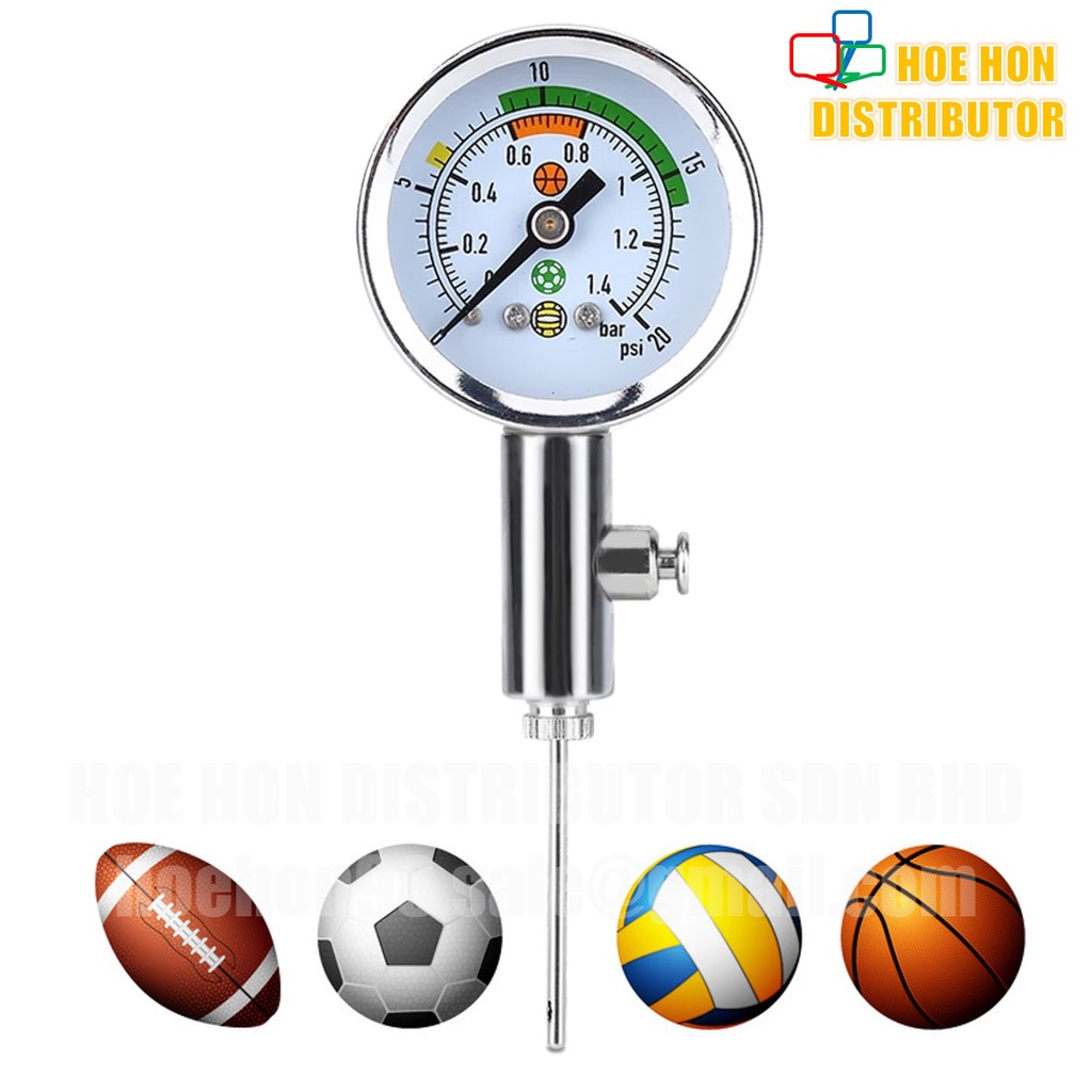 Barometer Inflatable Ball Air Pressure Meter Football Basketball Futsal ...