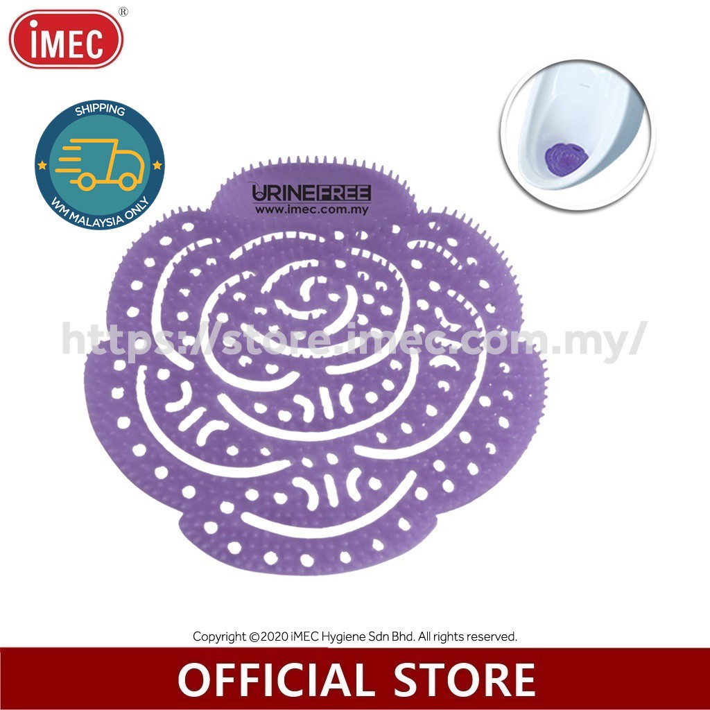 IMEC Urinefree Purple / Orange - Scented Urinal Screen Mat Deodorizer ...