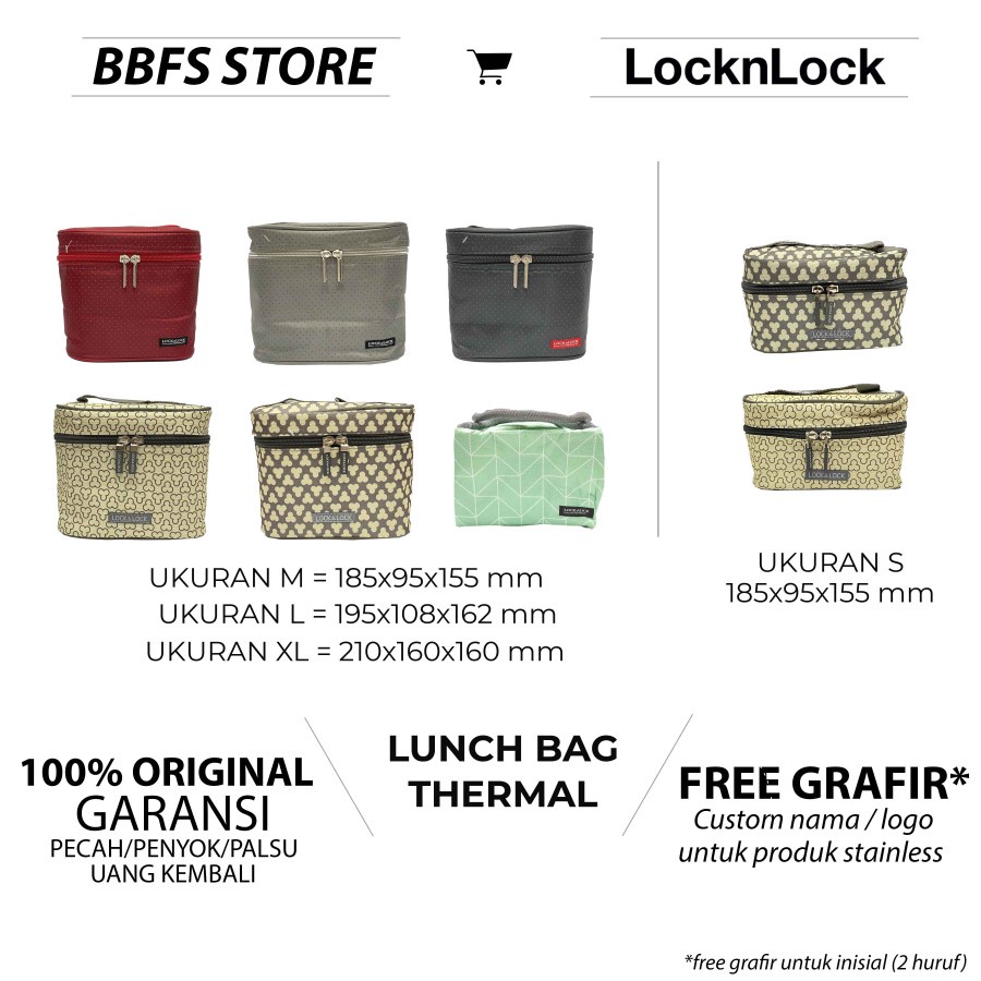 Lock n Lock Lunch Box/Lunch Bag [Bag Only] | Shopee Malaysia