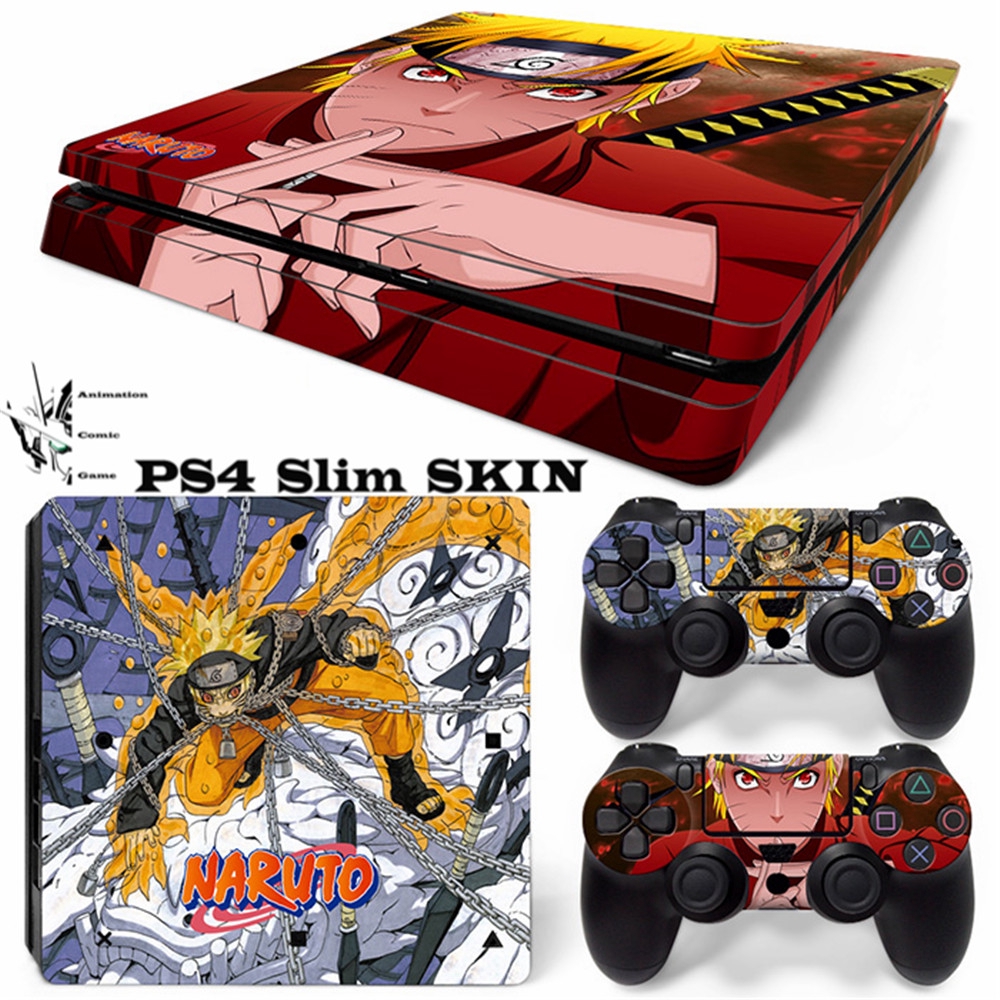 Naruto PS4 Slim Sticker Covers Skins Decal Playstation 4 Slim Console ...
