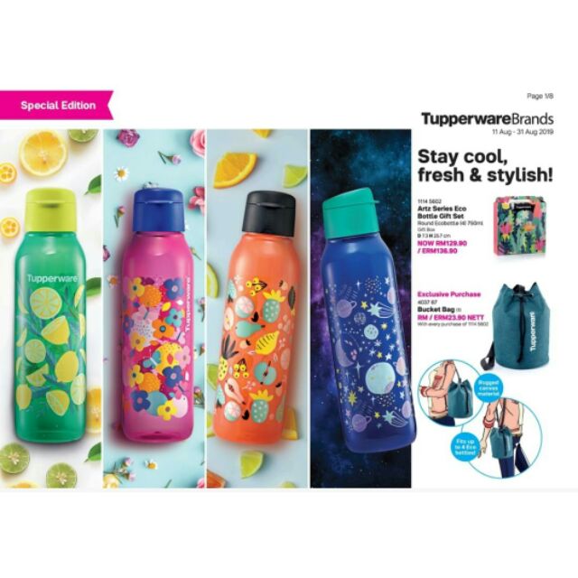 🔥Botol air 750ml brand TUPPERWARE LIMITED EDITION 🔥 | Shopee Malaysia