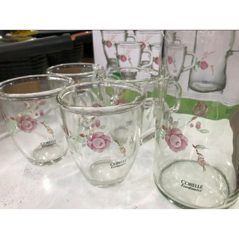 (Ready Stock!!) Corelle Coordinate Country Rose 5pc Jug Set (5MG-RS1 ...