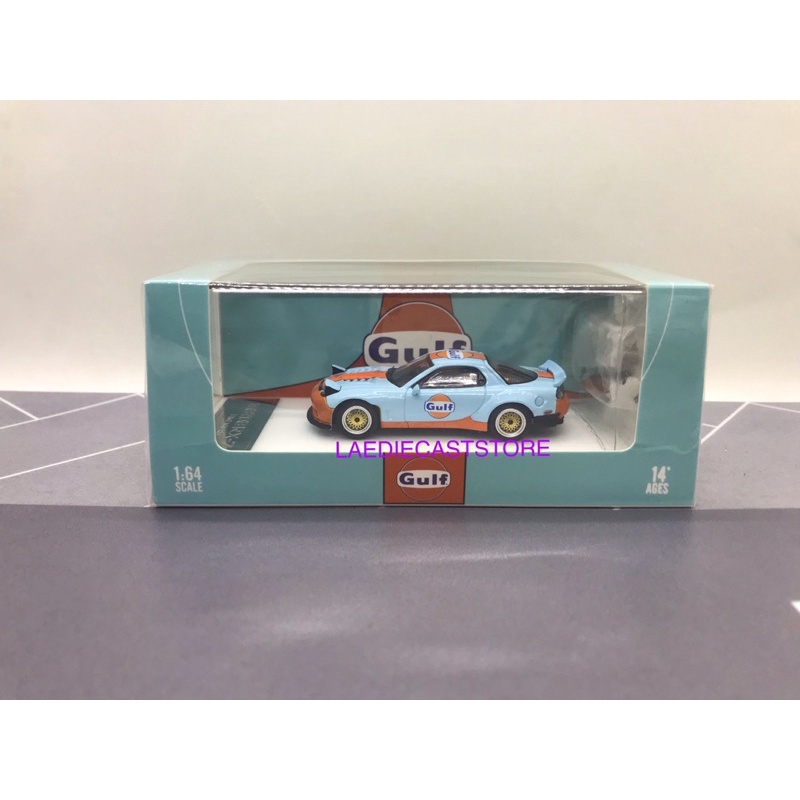 Time Micro 1/64 Mazda Rx7 Rocket Bunny Gulf Livery With Figure And ...