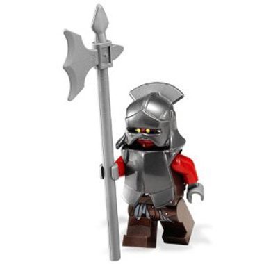 Lego The Lord of the Rings 9471 30211 Uruk-Hai Urukhai with Halberd Axe ...