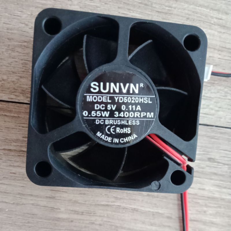 5010 5015 5020 5025 5cm 2pin 2 pin DC 5V 12V 24V 5 cm Fan Oily Bronze ...