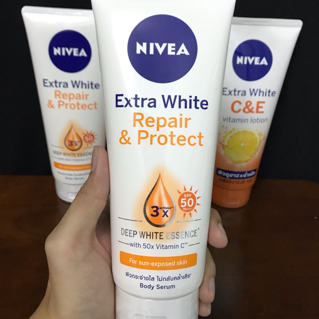 Nivea Whitening Body Serum - Extra White Repair & Protect Body Serum ...