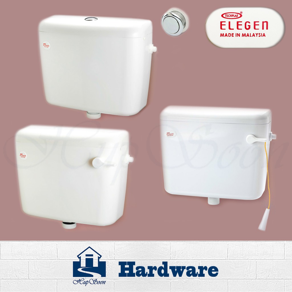 TECHPLAS Elegen Plastic Cistern Toilet Flush Tank Kotak Tandas 马桶水箱 ...