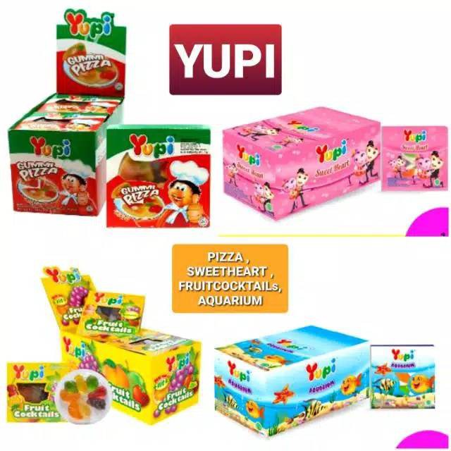 Yupi Mini Burger 15gm (Pizza, Aquarium, Fruit Cocktail & Sweet Heart ...