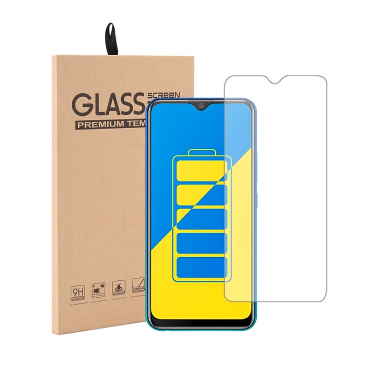 Vivo Y11 2019 / Vivo 1906 Transparent Tempered Glass (With Cleaning Pad ...