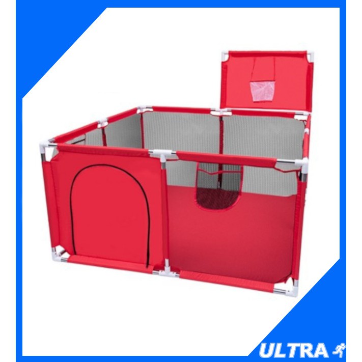 Stainless Steel Square Playpen Portable Play Yard Indoor Outdoor Kids ...