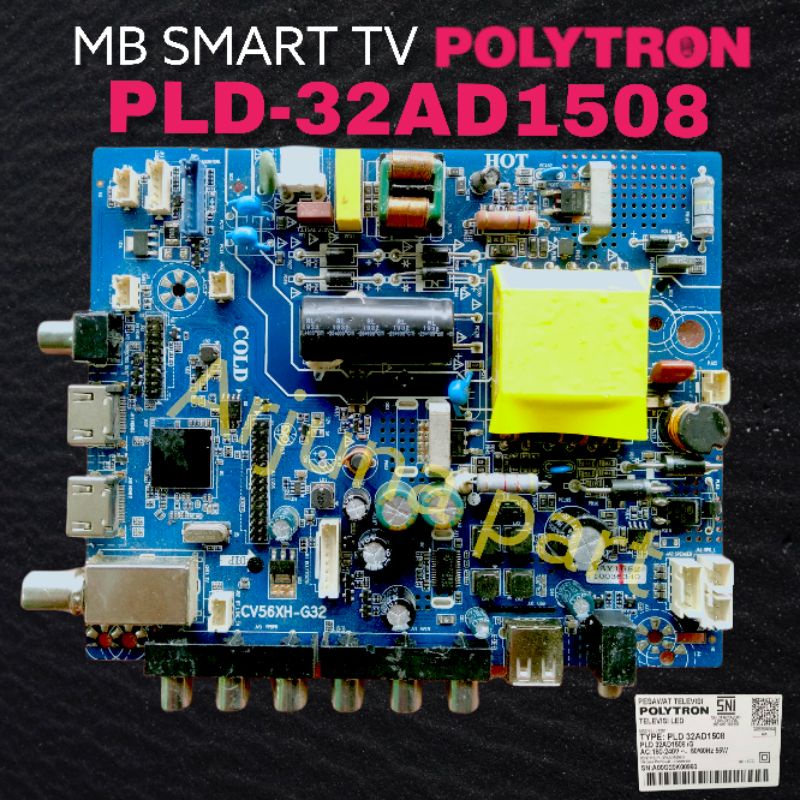 MESIN Polytron TV MAINBOARD PLD32AD1508 / MB TV PLD32AD1508 / MB ...