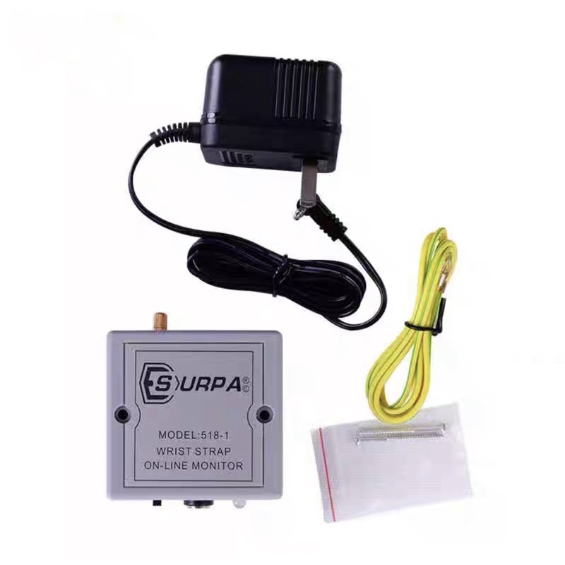 Surpa 518-1/Surpa 518-2/Esd Anti-static Wrist Strap online monitor/Able To Check The Grounding ...