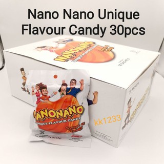 30 Packs Nano Nano Unique Flavour Sweet & Tangy Candy HALAL (LOCAL ...